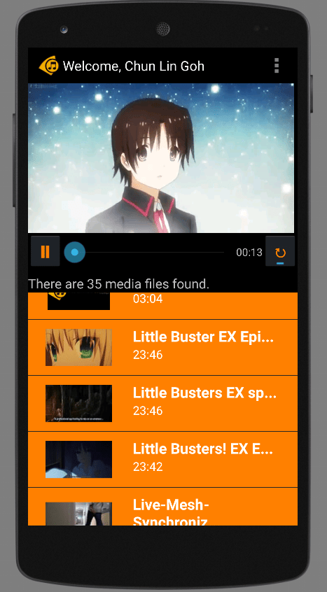 Entertainment Connected to Android – cuteprogramming