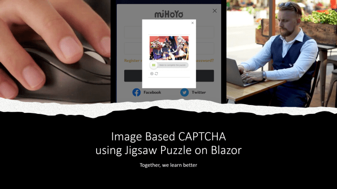 Image Based CAPTCHA using Jigsaw Puzzle on Blazor – cuteprogramming