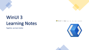 WinUI 3 Learning Notes – cuteprogramming